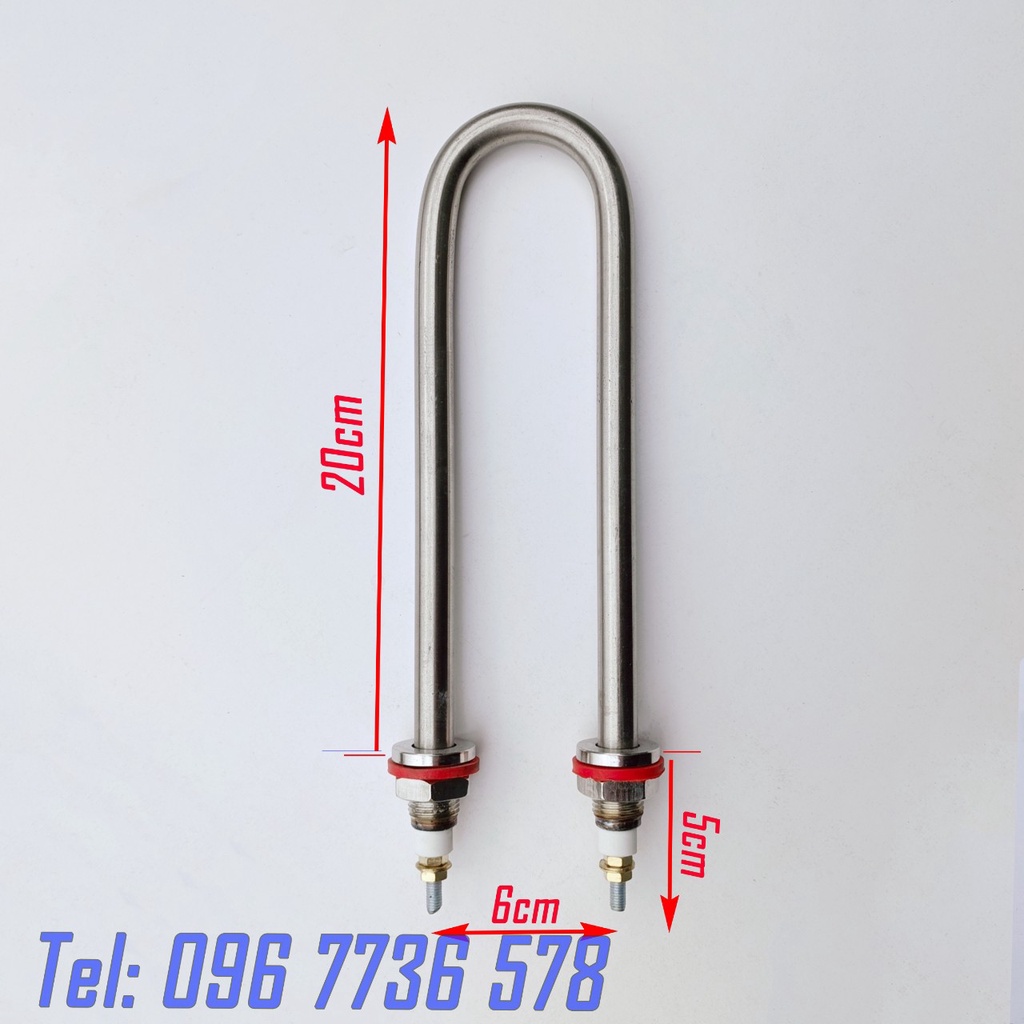 Single U-Shaped Stainless Steel Kettle Resistor 20cm 220V (Pho, Boiler ...