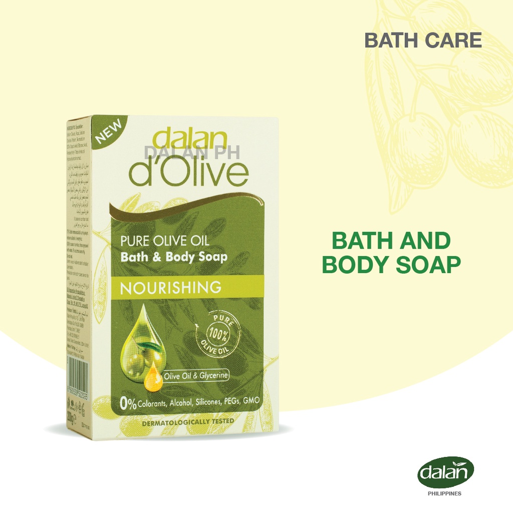 DALAN d'Olive Pure Olive Oil Bath & Body Soap Nourishing 200g | Shopee ...
