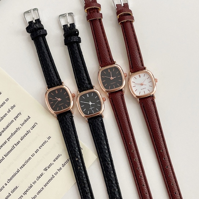 Fashion watch woman student Korean ladies watch trend all-match square ...