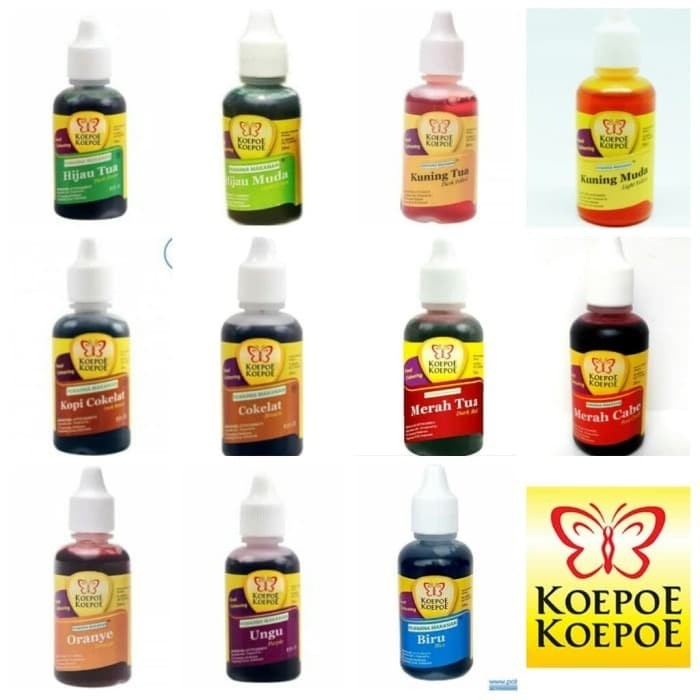 Koepoe koepoe Butterfly Food Coloring 30ml. | Shopee Philippines