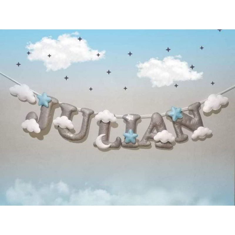 personalized felt name banner(sold per letter) | Shopee Philippines