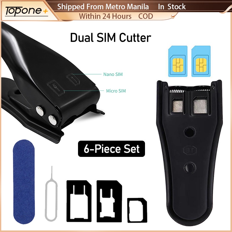 Dual 2 in 1 Nano SIM Card Micro SIM Card Cutter Sim Card Adapter Set ...