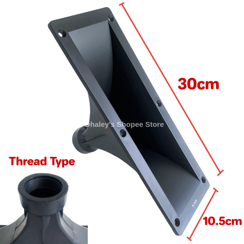 Hard Plastic 4 x 12 inches Horn Thread Type for Tweeter Driver Unit ...