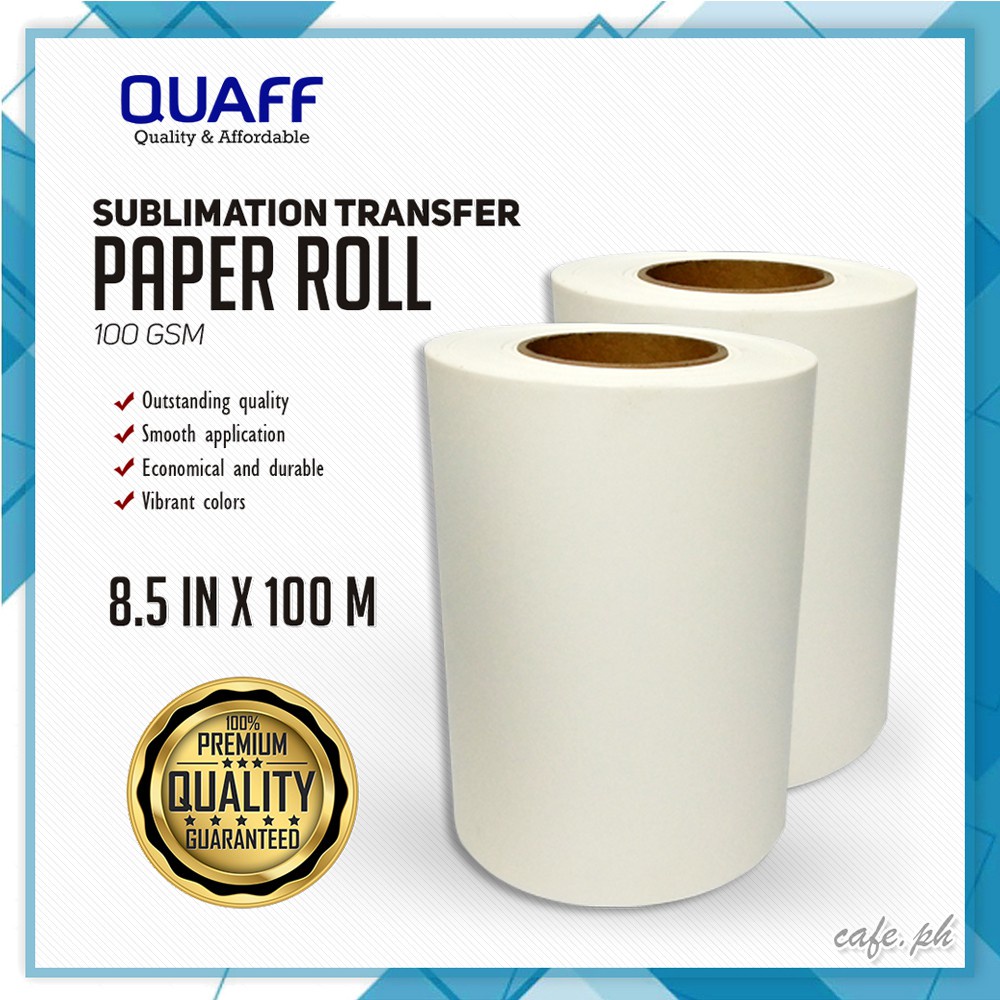 ∏ QUAFF Sublimation Transfer Paper Roll 100GSM Yellow (8.2 inches|12 ...