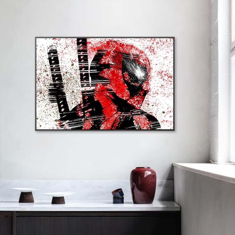 Classic Movie Deadpool Wall Art Poster Print Anime Character Thanos ...