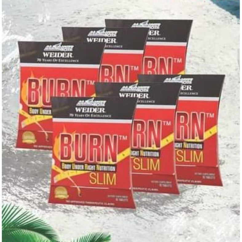 BURN SLIM TABLETS (6 box) 60 tablets/August,2026 Expiration | Shopee ...