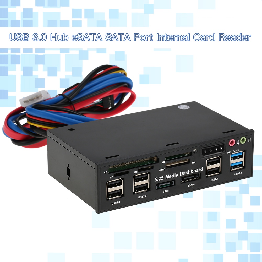 GSE Multi-Function USB 3.0 Hub eSATA SATA Port Internal Card Reader PC ...