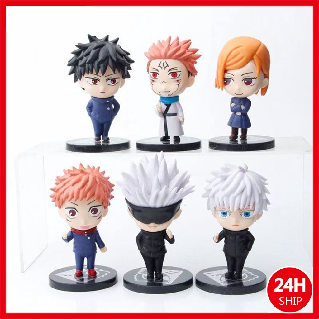 10CM 6pcs/set Jujutsu Kaisen Action Figure -Yuji Itadori/Fushiguro ...