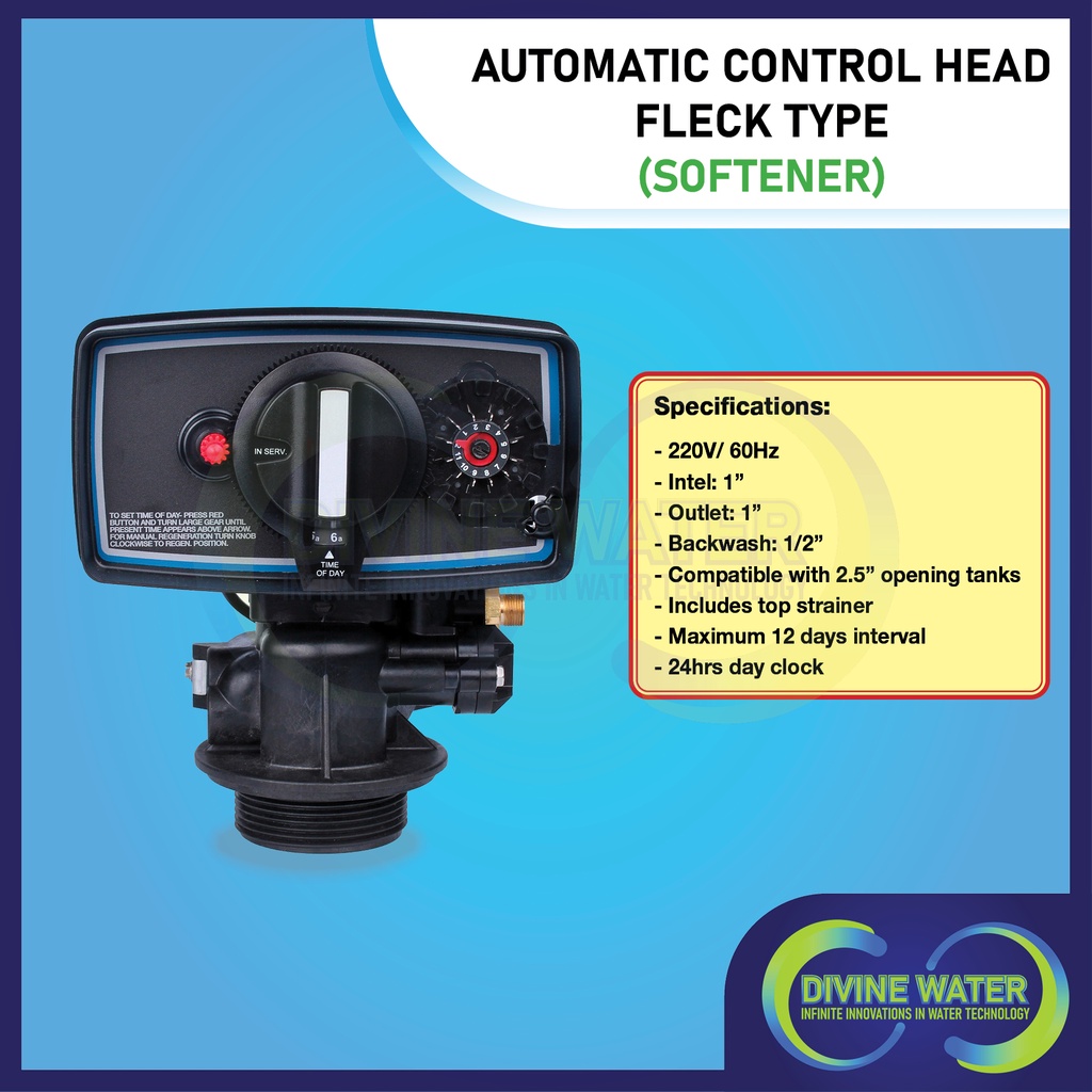 Fleck - Automatic Control Valve Softener Head Analog | Shopee Philippines