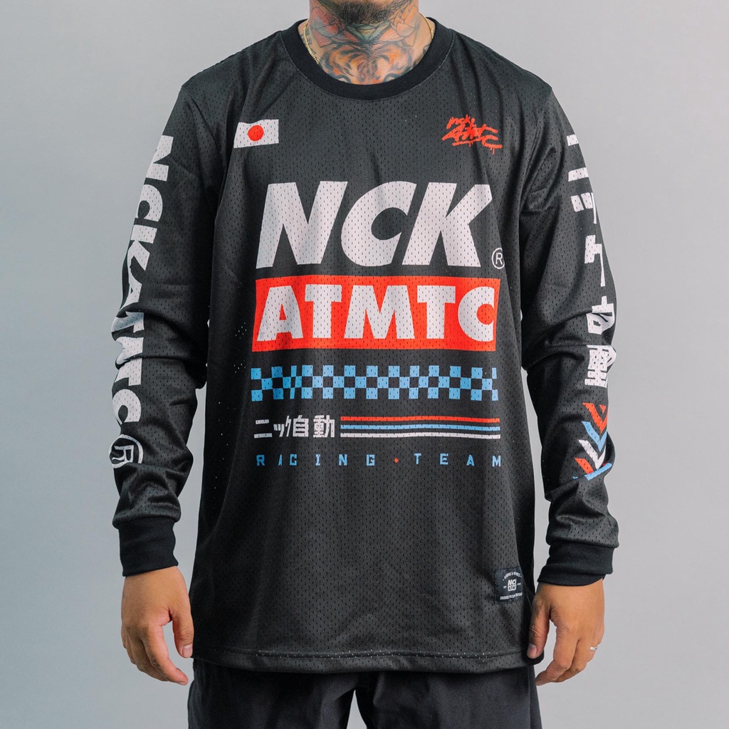 Nick Automatic "Team Japan" Black Long Sleeves Moto Jersey Shirt ...