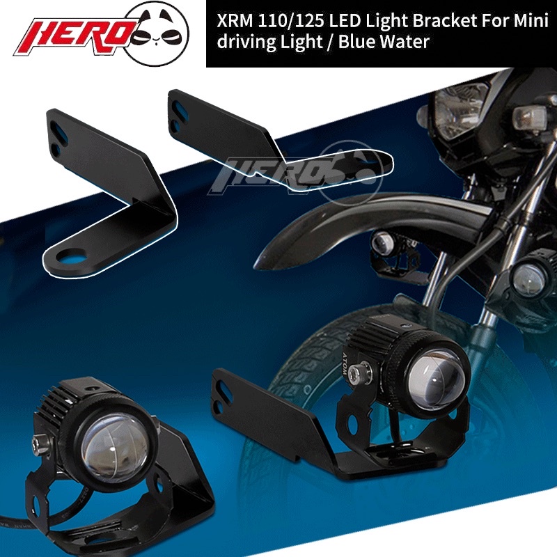 XRM 110/125 LED Light Bracket For Mini Driving Light / Blue Water LED ...
