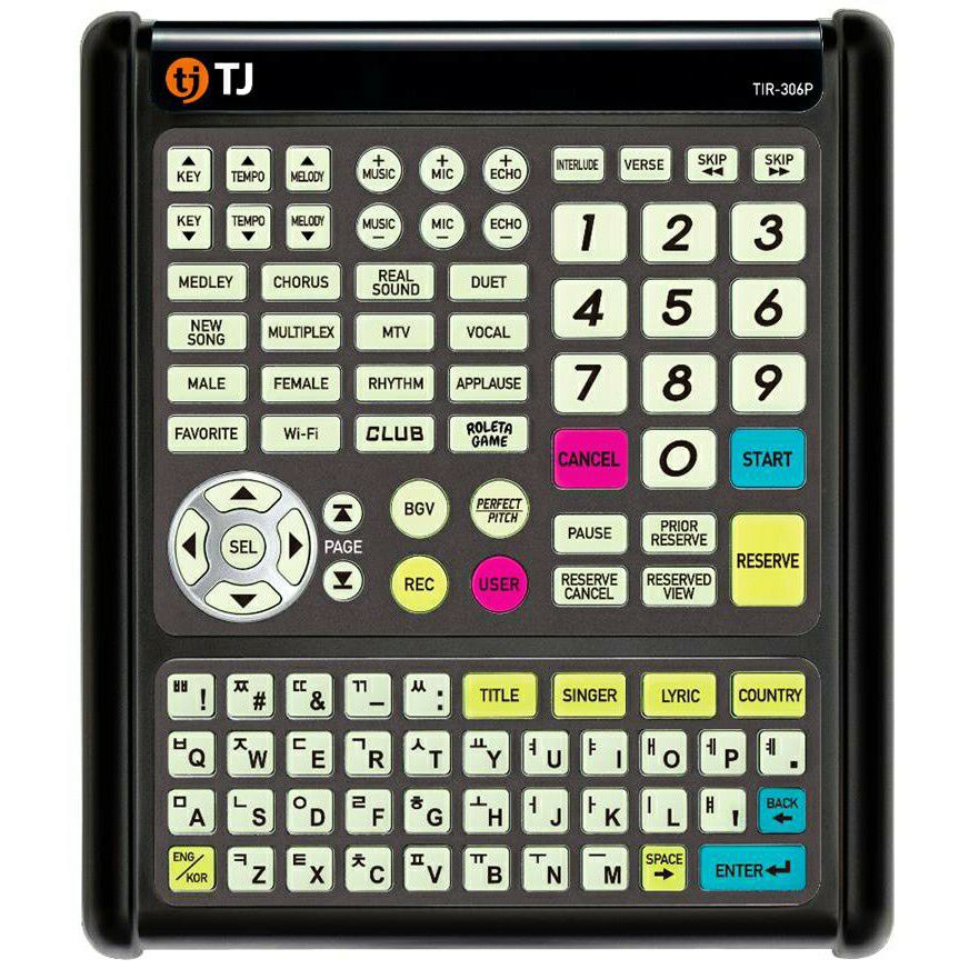 TJ Media TIR-306P IR Big Keyboard Remote Control for All Models of TJ ...