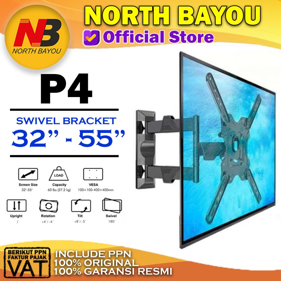 Bracket Bracket Bracket LCD TV LED mount NB P4 North Bayou | Shopee ...