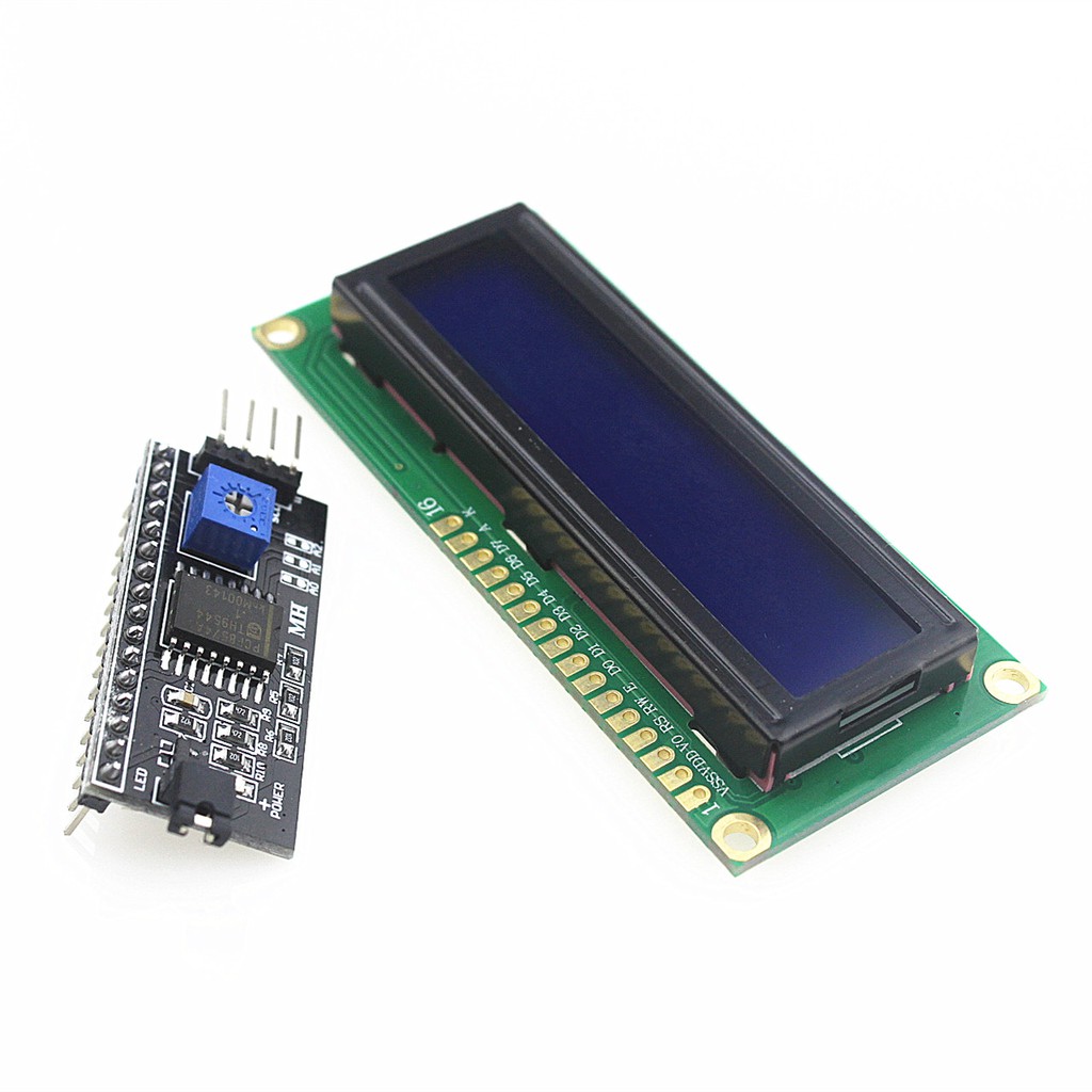 1602 16x2 HD44780 Character LCD /w IIC/I2C Serial Interface Adapter ...