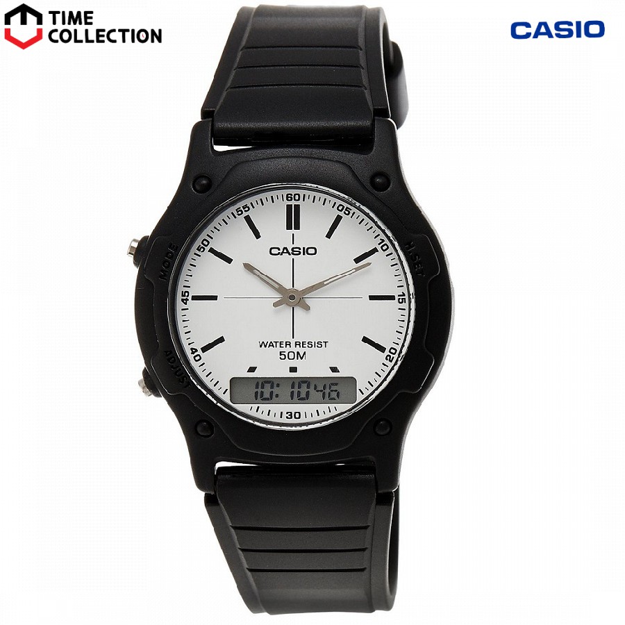 Casio AW-49H-7EVDF Digital Analog Rubber Strap Watch For Men | Shopee Philippines