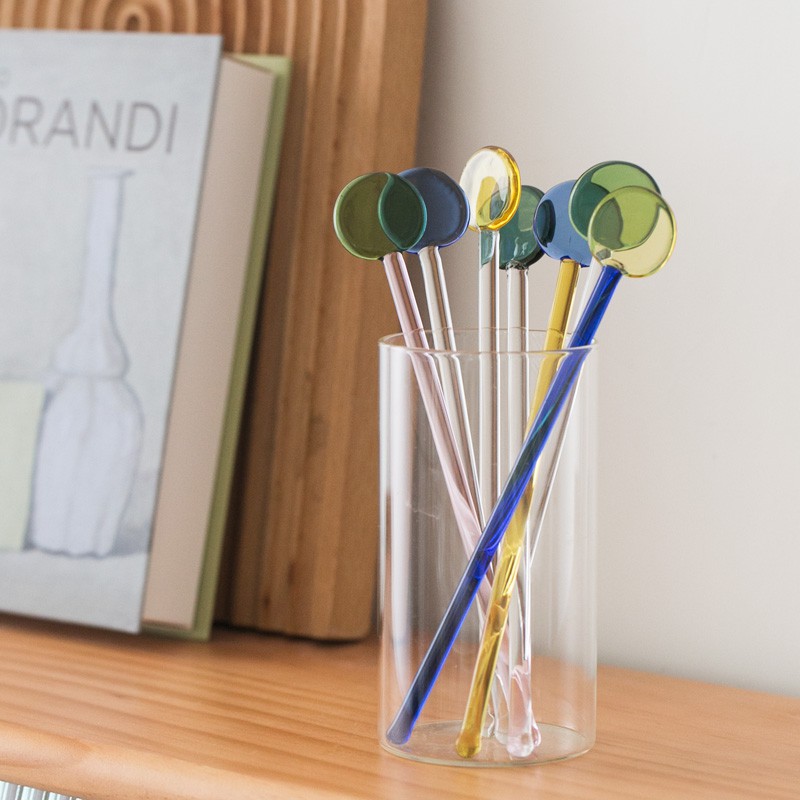 Colear Cocktail Coffee milk Drink Glass Mixer Rod Bar Puddler Muddler ...