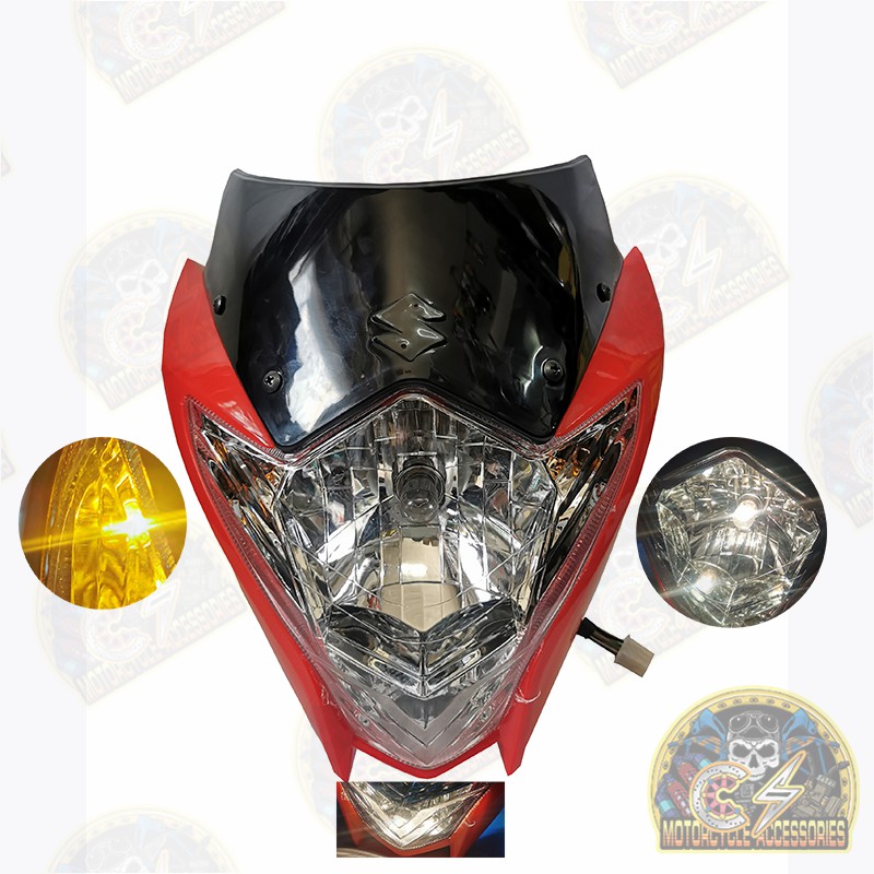 CS Motorcycle Headlight Assembly Raider 150 Reborn | Shopee Philippines