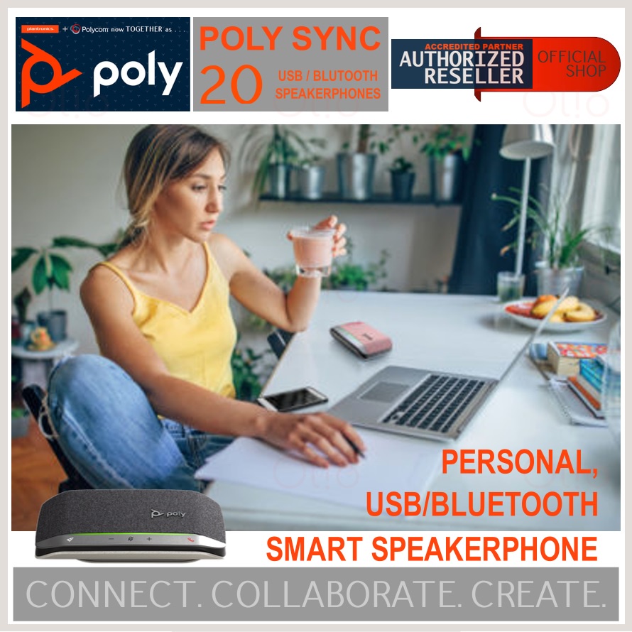 POLY (Plantronics) SYNC 20 | SYNC 40 | SYNC 60 SPEAKERPHONES Wireless Full Duplex Authentic ...