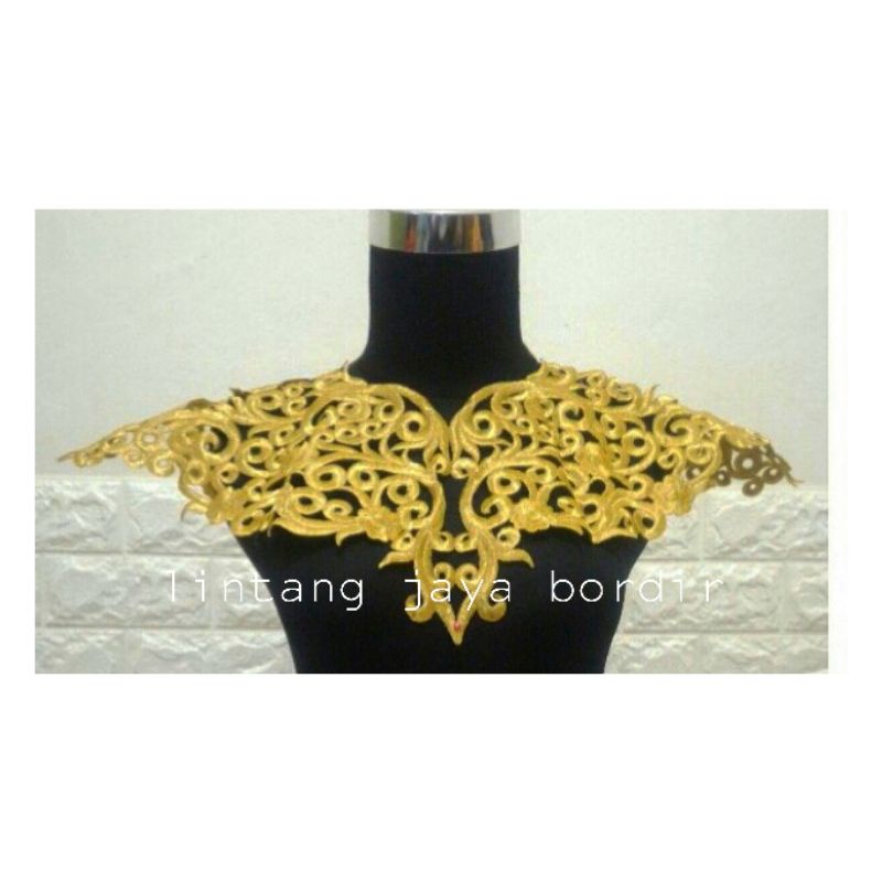 Lace embroidered accessories chest shoulder triangle string | Shopee ...