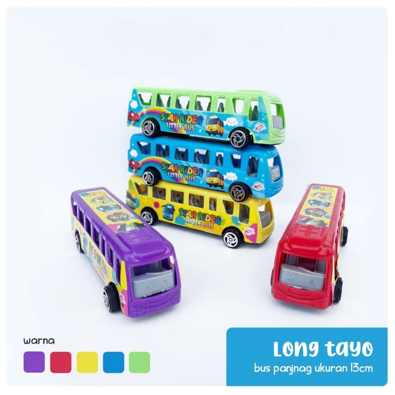 Long Little Bus Pullback Tayo Bus Long Bus Toy Car Little Bus Tayo Car ...