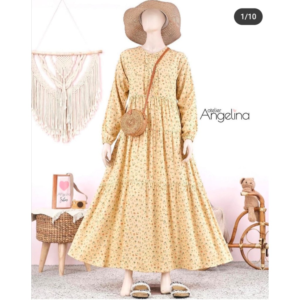 Atelier ANGELINA - BELLA DRESS PETITE FLEUR (Mimosa color, XL size ...