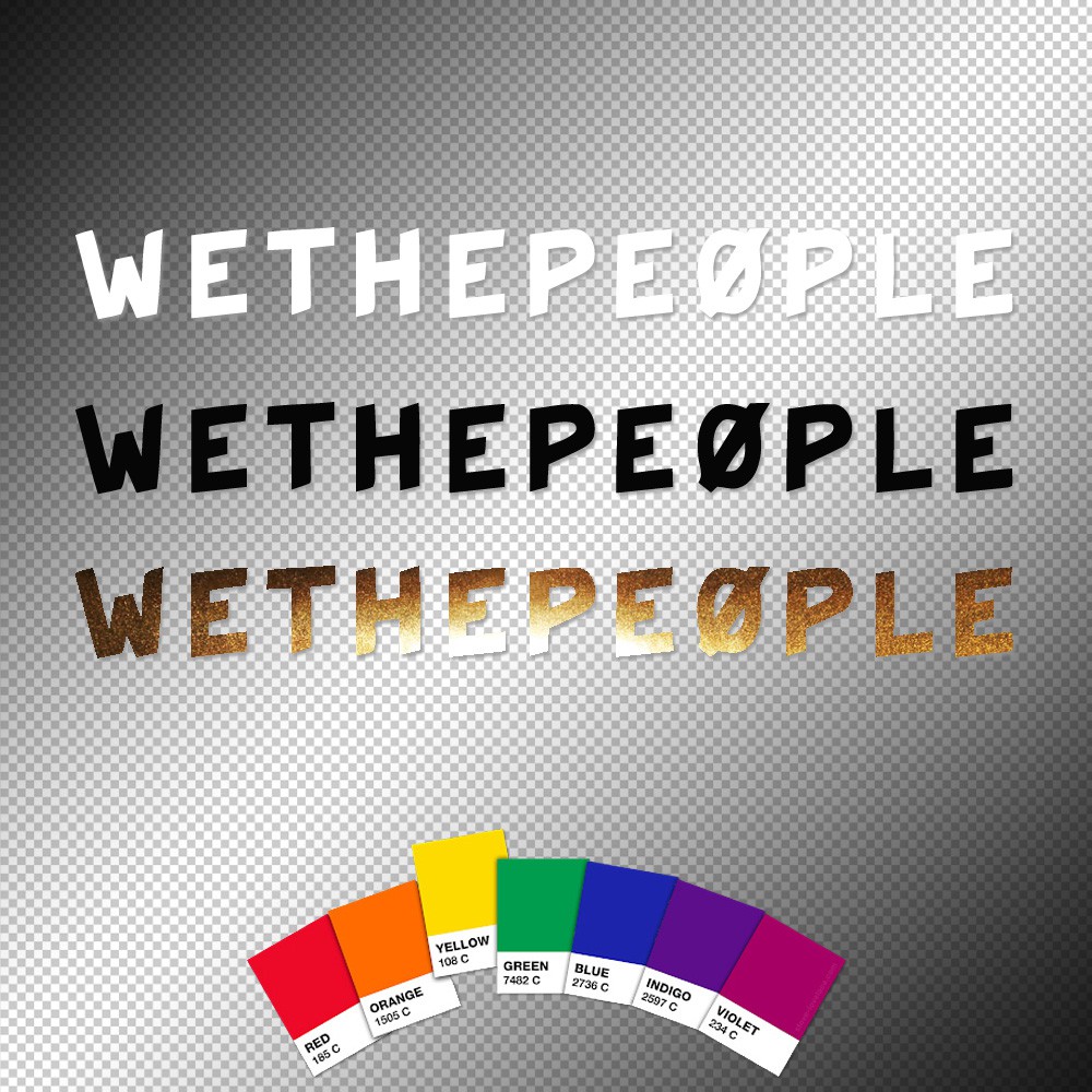 Stickers | (2) We the people Bikes | Weather Proof die-cut frame decals ...