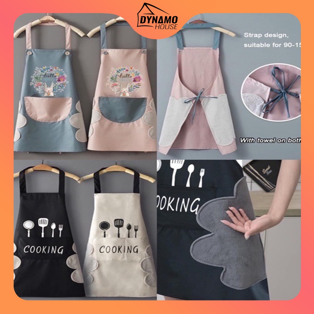 Waterproof Kitchen Apron Chef BBQ Cooking Baking Apron With Big Pocket ...