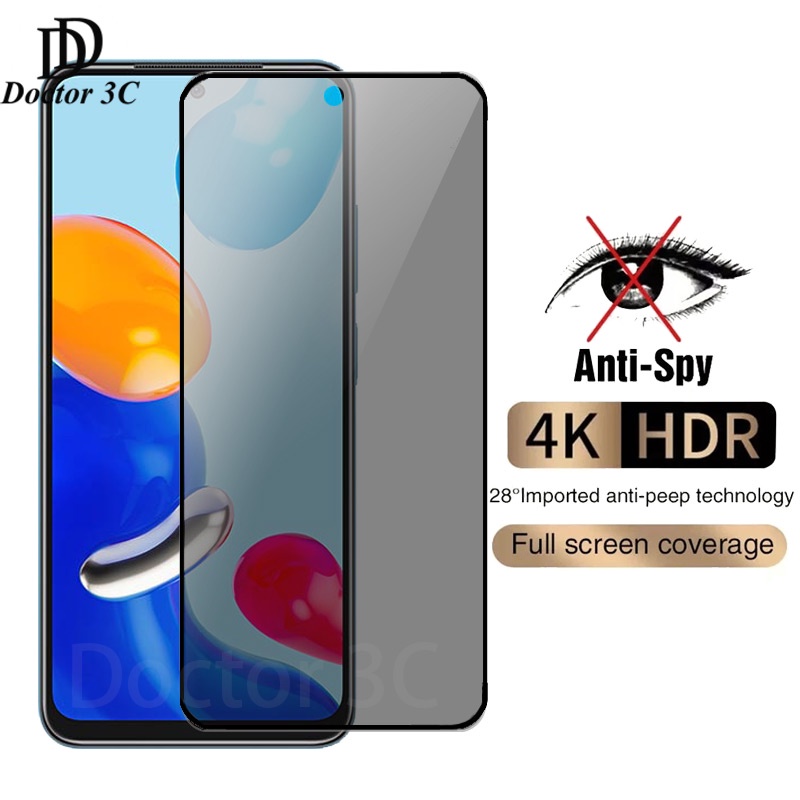 Anti Spy Privacy Tempered Glass For Redmi Note 14 13 12 12s 11 11s 10 ...
