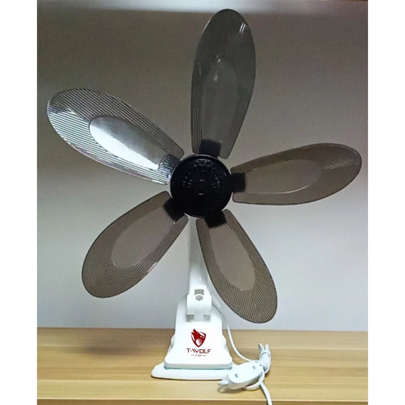 BIG SIZE 5 Blends Fan Home Electric Fan W/ Clip Clover Fan Anti-Heat ...