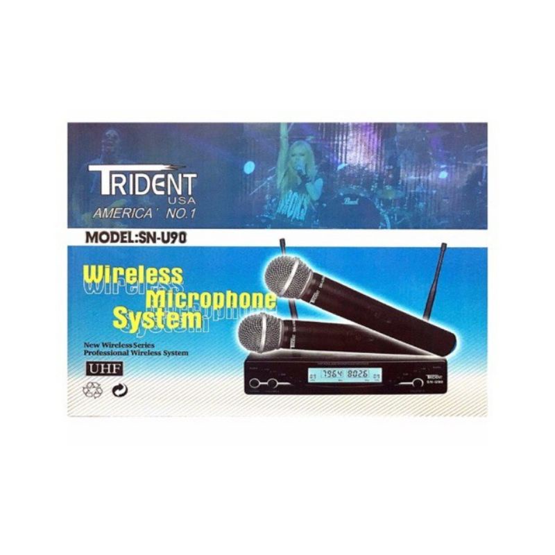 Trident Wireless Mic SN-U90 Original | Shopee Philippines