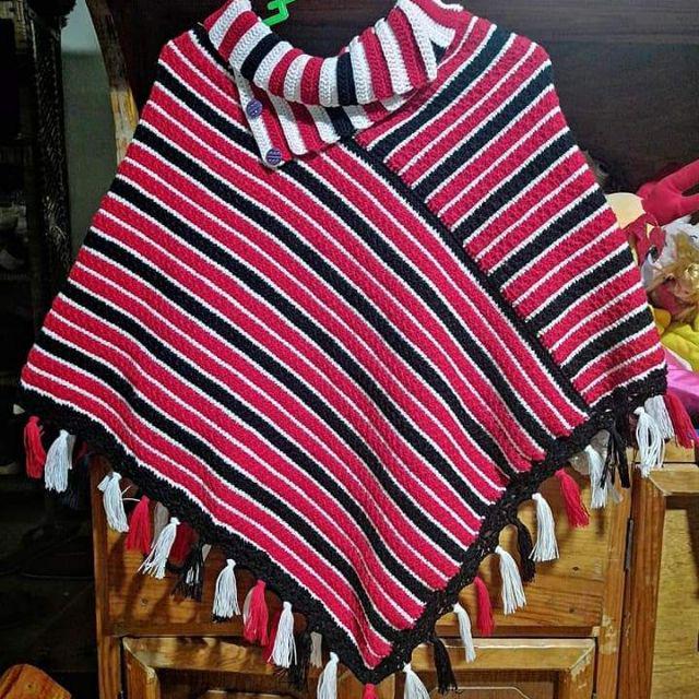 Benguet Native Attire Inspired Crocheted Poncho | Shopee Philippines