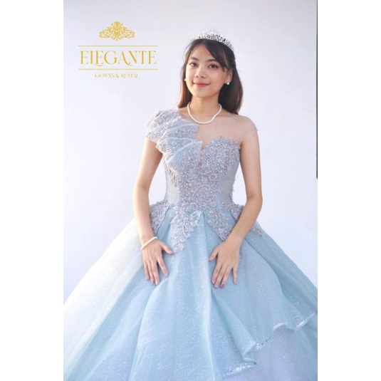 Light Blue Ball Gown | Shopee Philippines
