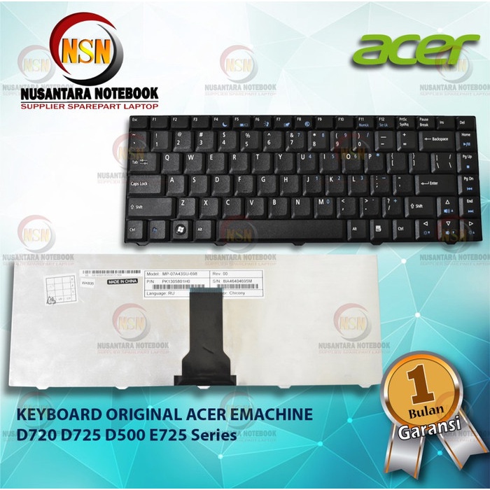 Original Acer Emacheine D720 D725 D500 E725 Series Keyboard | Shopee ...