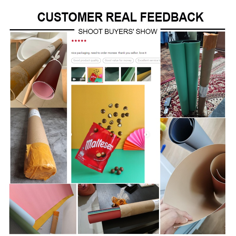 Selens Photography Backdrop PVC Photo Background Matte Antiwrinkle Dual Sided Photobooth for ...