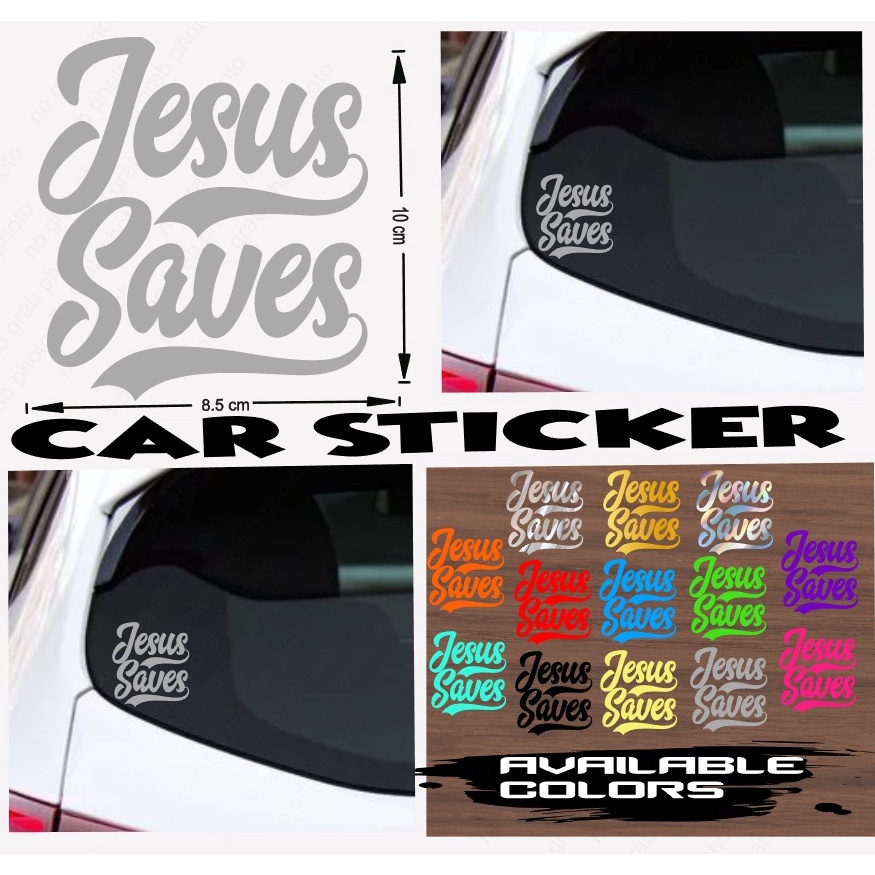Jesus saves sticker car sticker | Shopee Philippines