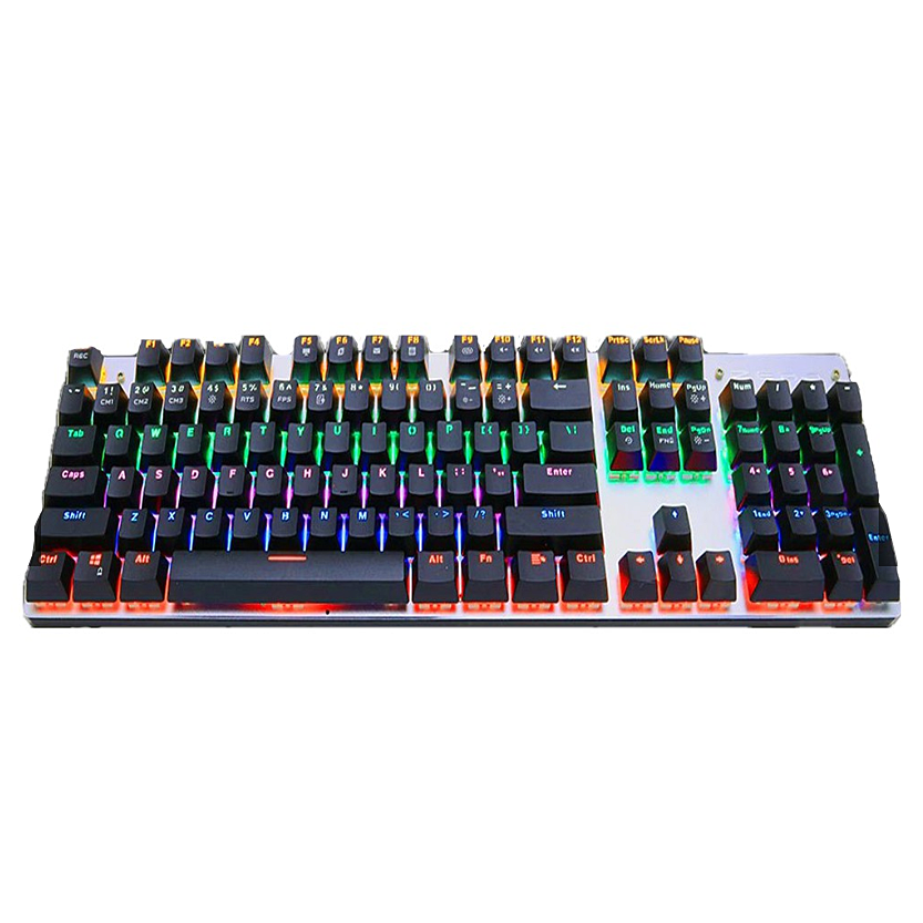 JK310 104 Keys Backlight Wired Gaming Mechanical Keyboard RGB Colorful ...