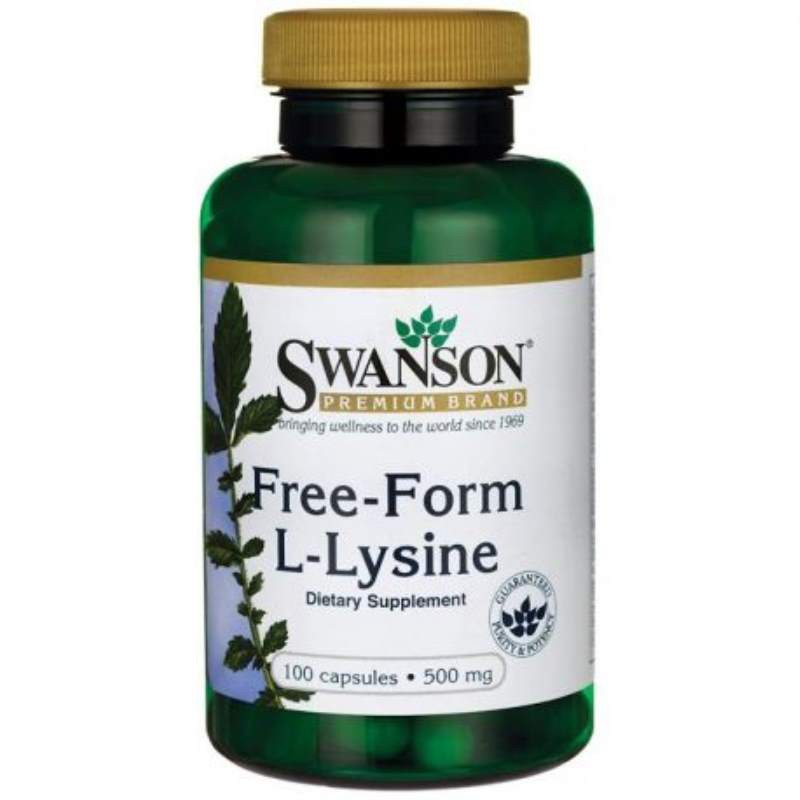 Swanson L-lysine Free form 500 mg 100 caps (expiry 11/2020) | Shopee ...