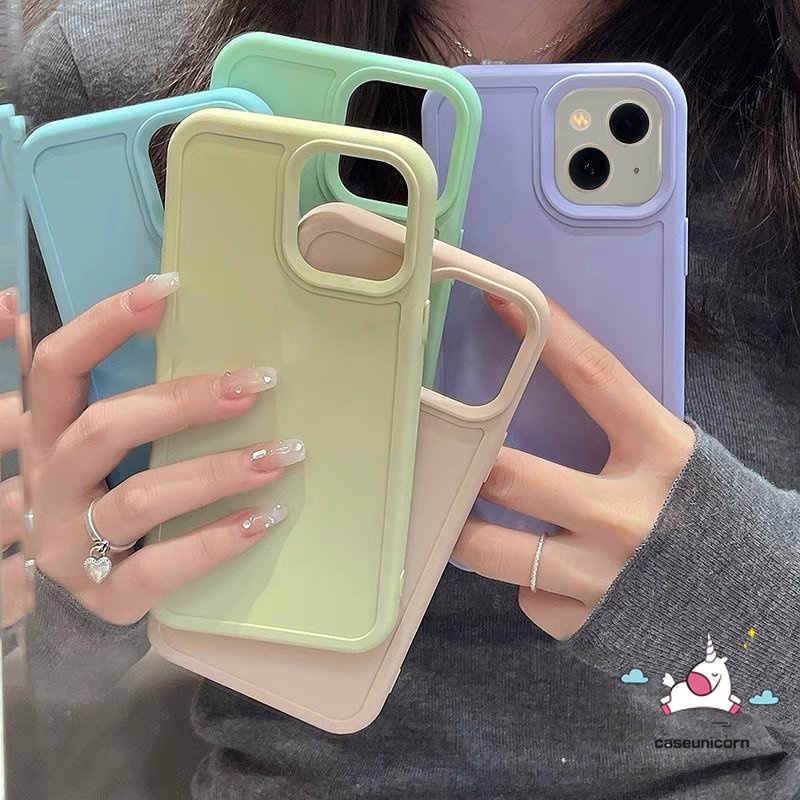 Luxury Matte Macaron Candy Color Phone Case Compatible For iPhone 15 11 ...