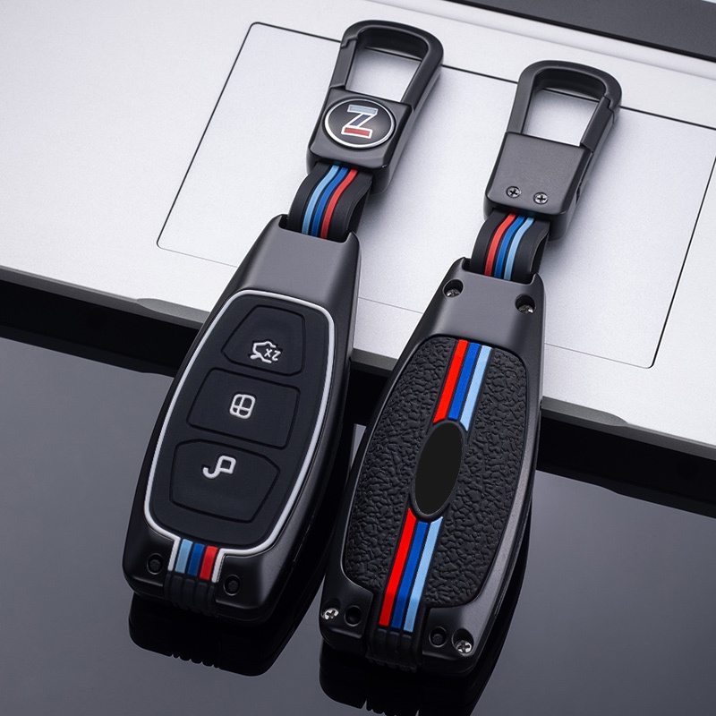 Alloy Silicone Sleeve Car Remote Key Cover Case for Ford Focus 3 4 ST ...