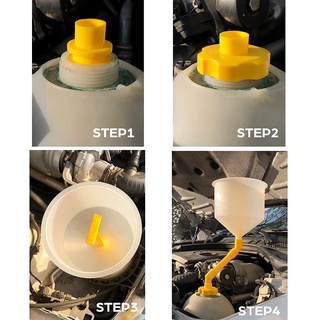 Alilin Radiator Coolant Filling Funnel Kit No Spill Bleeder Standard ...