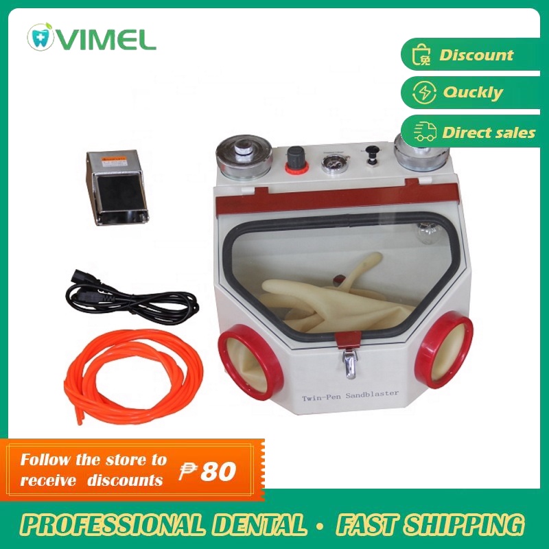 Dental double handle sand blaster LED sand blaster mechanic spray ...