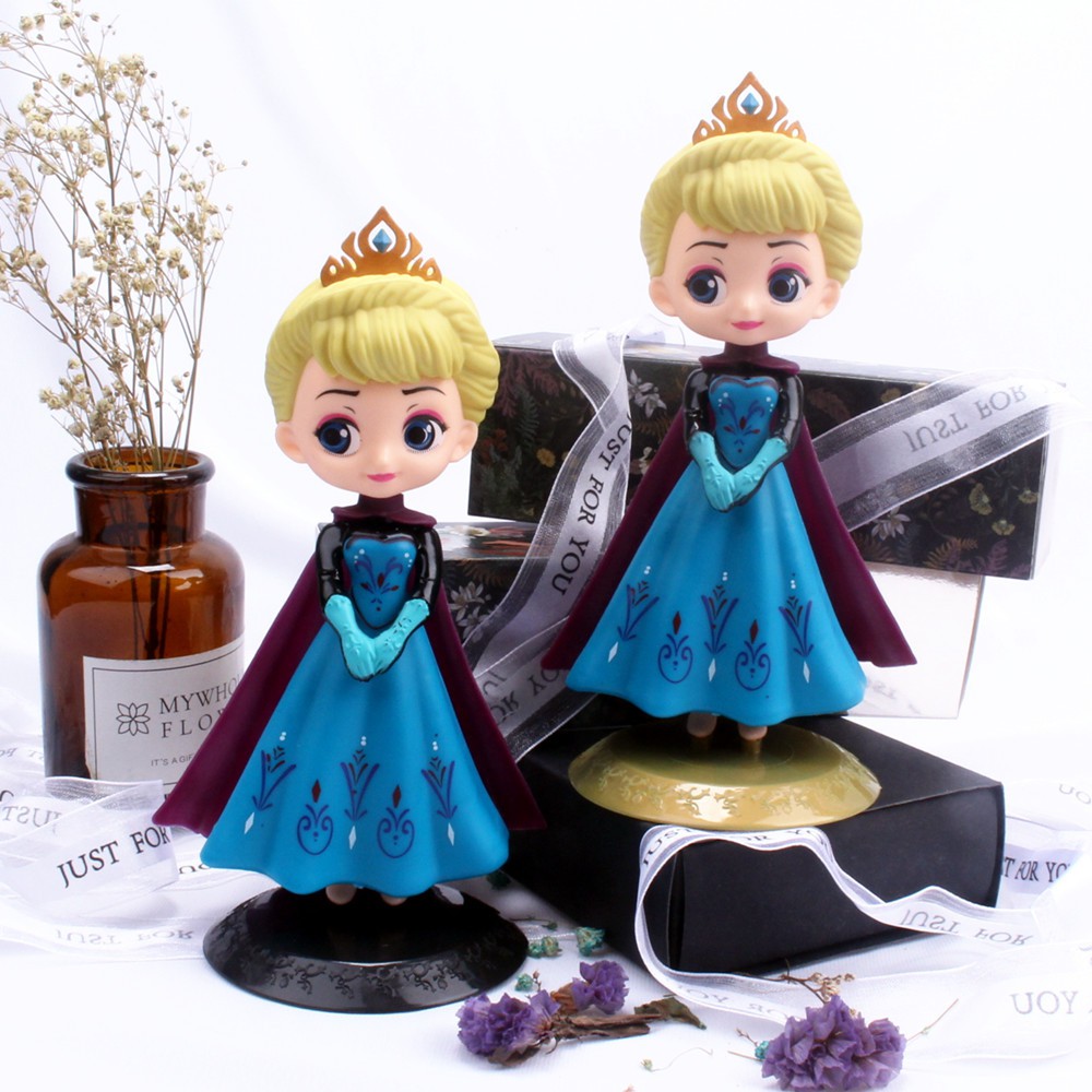 New Frozen Princess Elsa Cake Toppers Decoration Disney Figures Toy ...