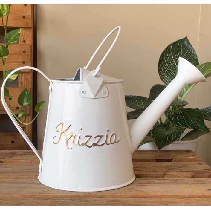 Personalized Watering Can 2L - White [Little Bee's Garden] | Shopee ...
