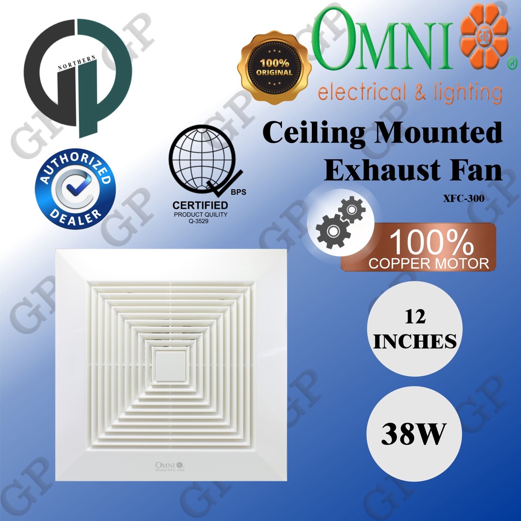 Ceiling Mounted Exhaust Fan 12 inches - XFC-300 - GPNorthern | Shopee ...