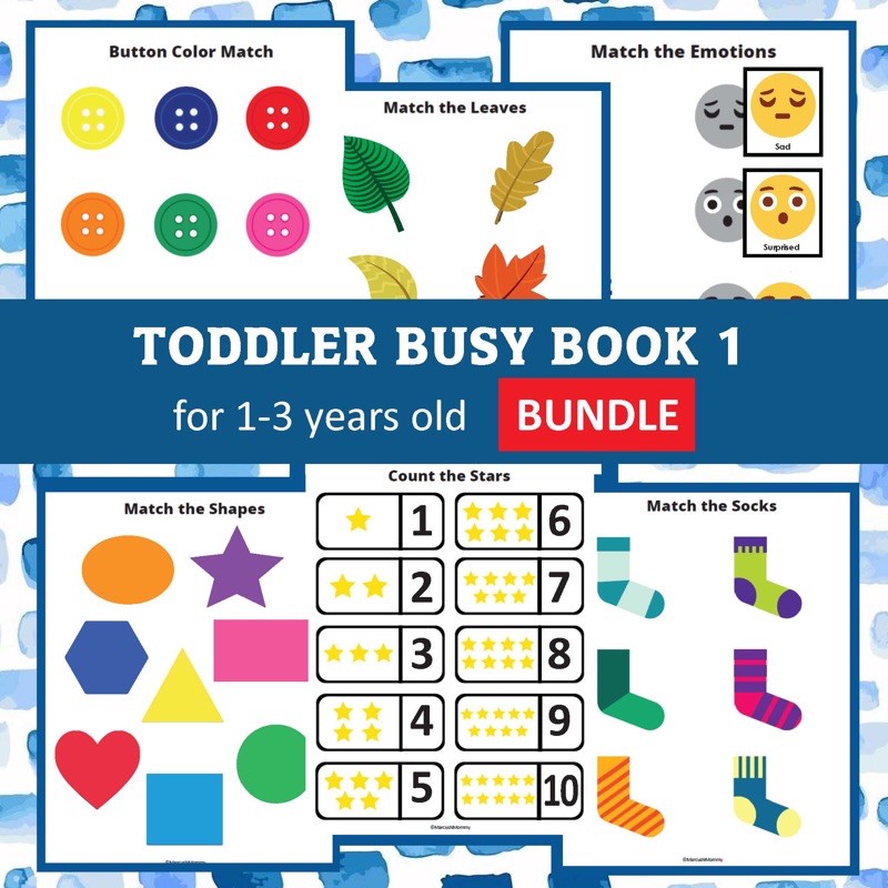 BUSY BOOK BUNDLE 1 for Toddlers, Preschool and Kindergarten | Shopee ...
