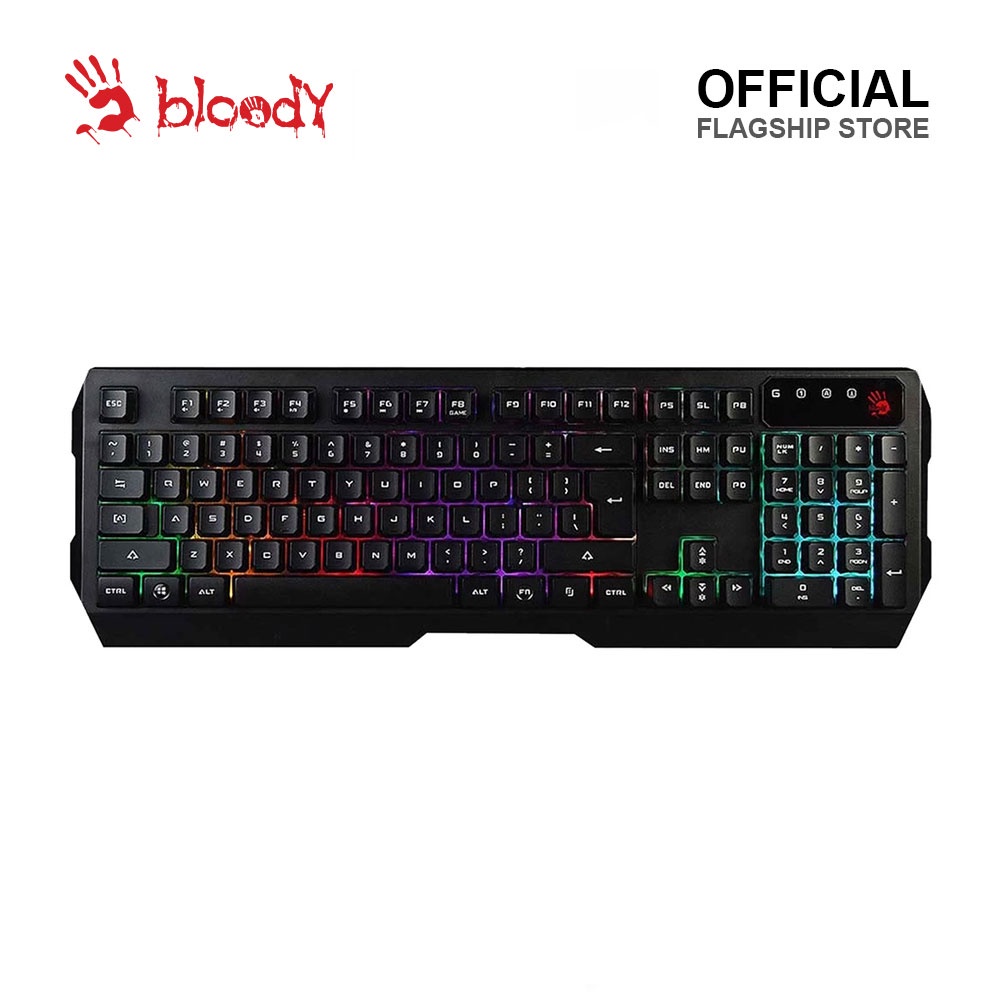 Bloody A4Tech Q135 Illuminate RGB Gaming Keyboard with Multimedia Hot ...