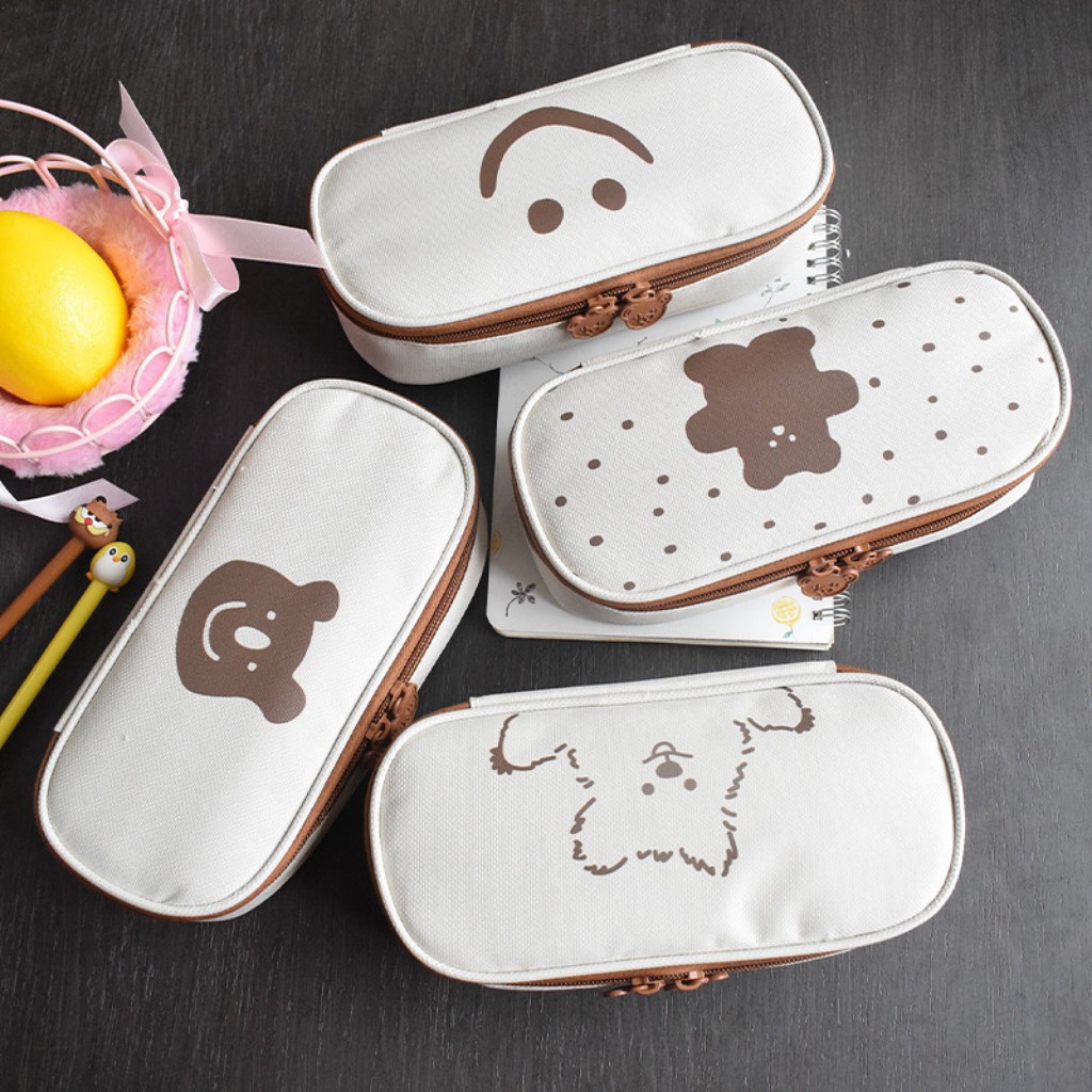 Super cute Bear Pen Box With 4 Patterns To Choose From, make up ...
