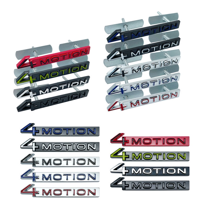 3D Metal 4 MOTION 4motion Sticker Car Rear Trunk Body Emblem Decal for ...