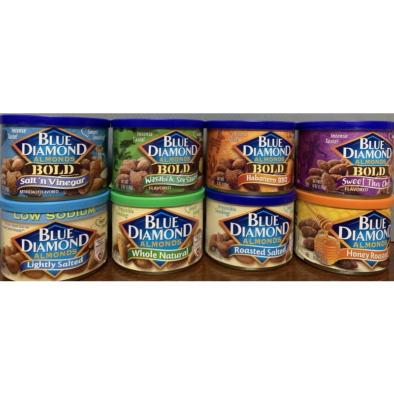 BLUE DIAMOND Almonds 6oz can (exp date on description) | Shopee Philippines