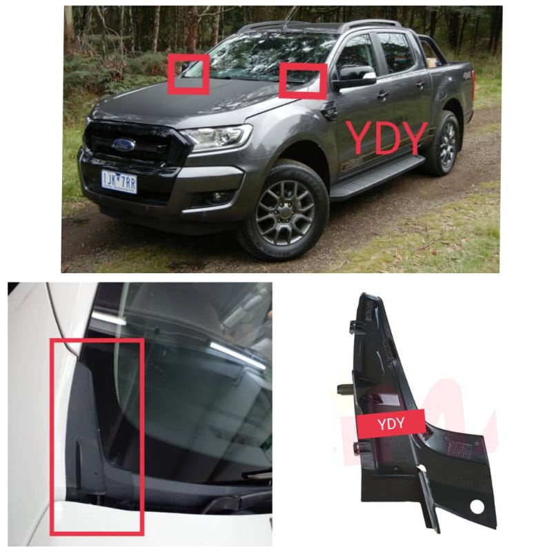 Ford ranger T6/T7 wiper panel cover garnish (Left/Right) | Shopee ...